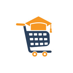 Student shop logo template Royalty Free Vector Image