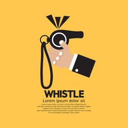 Object whistle Royalty Free Vector Image - VectorStock