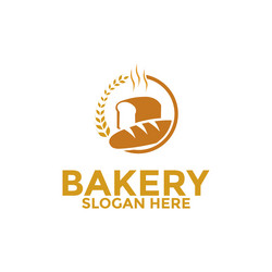 Bread logo icon bakery logo design template Vector Image