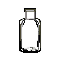 Research laboratory glassware game pixel art Vector Image