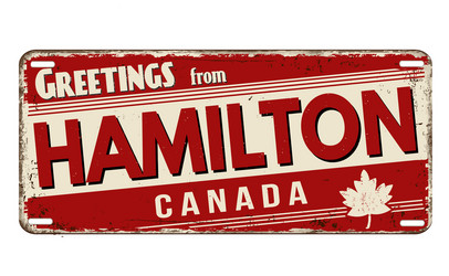 Canada hamilton city centre travel landmark Vector Image