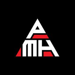 Pmh logo letter design Royalty Free Vector Image