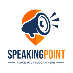 Point glasses logo template Royalty Free Vector Image