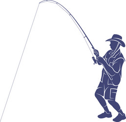 Angler design creative logo Royalty Free Vector Image