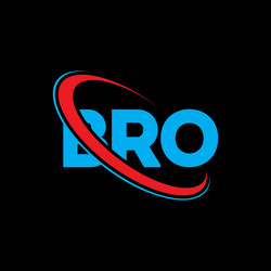 Bro logo letter design Royalty Free Vector Image