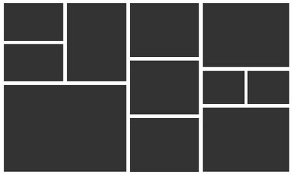 Photo collage frames template for interior design Vector Image