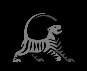 Tiger gym logo Royalty Free Vector Image - VectorStock