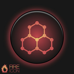 Chemical compound symbol chemistry icon science Vector Image