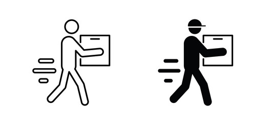 Stickman Delivery Vector Images (over 120)