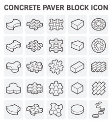 Paver block icon Royalty Free Vector Image - VectorStock