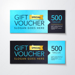 Template certificate gift voucher coupon frame Vector Image