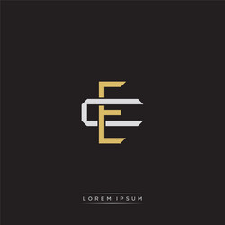 Ec initial letter overlapping interlock logo Vector Image