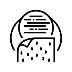 Chemical free icon line art style design isolated Vector Image