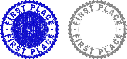 First place rubber stamp Royalty Free Vector Image