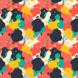 Brush splash seamless pattern Royalty Free Vector Image