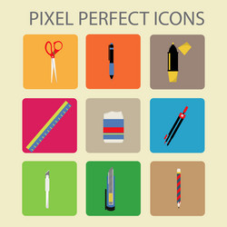 Symbol setsymbol icon for overview Royalty Free Vector Image