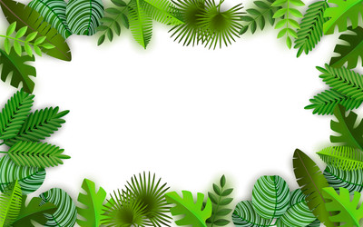 Jungle Leaves Cartoon Background Vector Images (over 6,500)