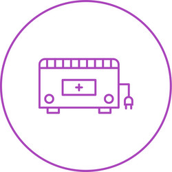 Unique con line icon Royalty Free Vector Image