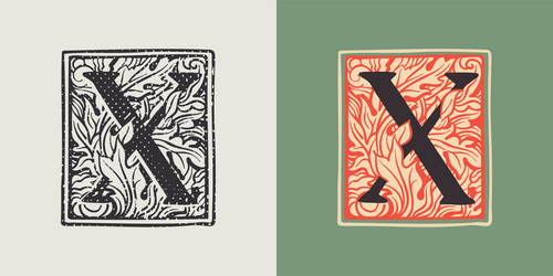 Handwritten X Vector Images (over 2,400)