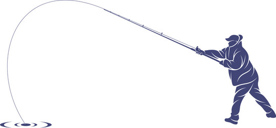 Angler design creative logo design Royalty Free Vector Image