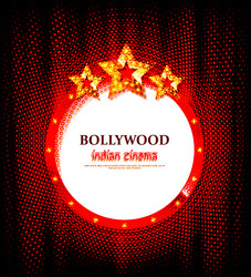 Bollywood indian cinema banner Royalty Free Vector Image