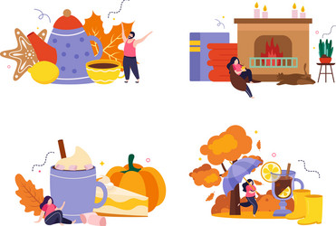 Breakfast food set Royalty Free Vector Image - VectorStock