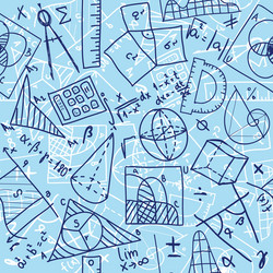 Chemistry drawings seamless pattern Royalty Free Vector