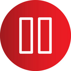 Pause icon Royalty Free Vector Image - VectorStock