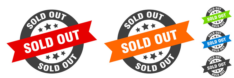 Sold Out Sticker Vector Images (over 820)