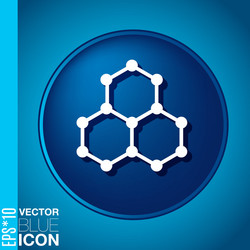 Chemical compound symbol chemistry icon science Vector Image