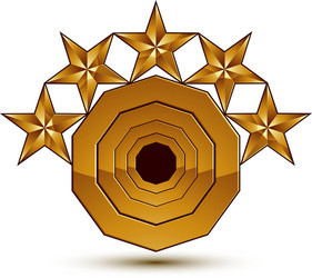 Classic emblem isolated on white background Vector Image