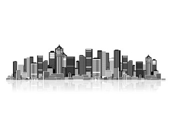 Black Cityscape Vector Images (over 23,000)