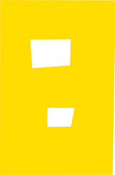 Simple font alphabet cuted from colored paper Vector Image