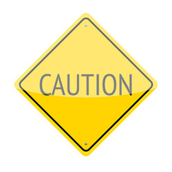 Caution sign Royalty Free Vector Image - VectorStock