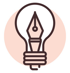 Great idea on white background Royalty Free Vector Image