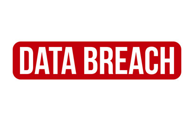 Data breach rubber stamp seal Royalty Free Vector Image