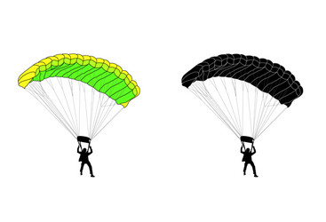 Skydiver Vector Images (over 8,800)