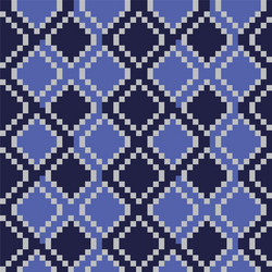 Blue argyle seamless pattern background Royalty Free Vector