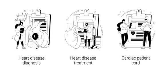 Cardiovascular illness abstract concept Royalty Free Vector