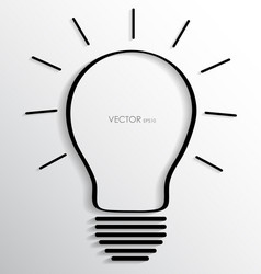 Light bulb lamp Royalty Free Vector Image - VectorStock
