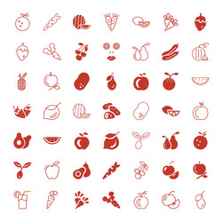 Ripe icons Royalty Free Vector Image - VectorStock