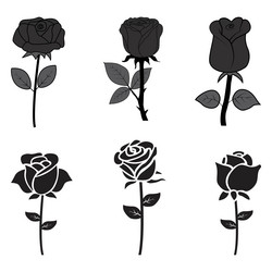 Rose Stylized Vector Images (over 4,800)
