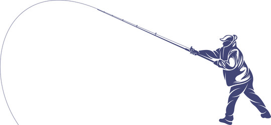 Angler design creative logo design Royalty Free Vector Image