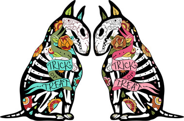 Day of the Dead Dog Vector Images (over 170)