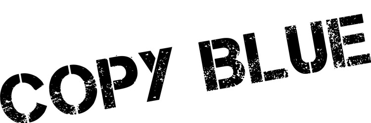 Copy blue rubber stamp Royalty Free Vector Image