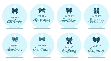 Merry christmas printable gift tags Royalty Free Vector