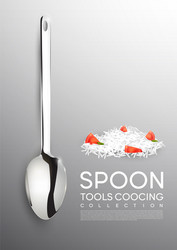 Rice product realistic composition Royalty Free Vector Image