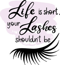 Eyelash graphic design template isolated Vector Image