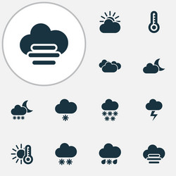 Synoptic Weather Icons Vector Images (over 240)