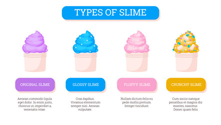 Set of tools for making slimes flat style Vector Image